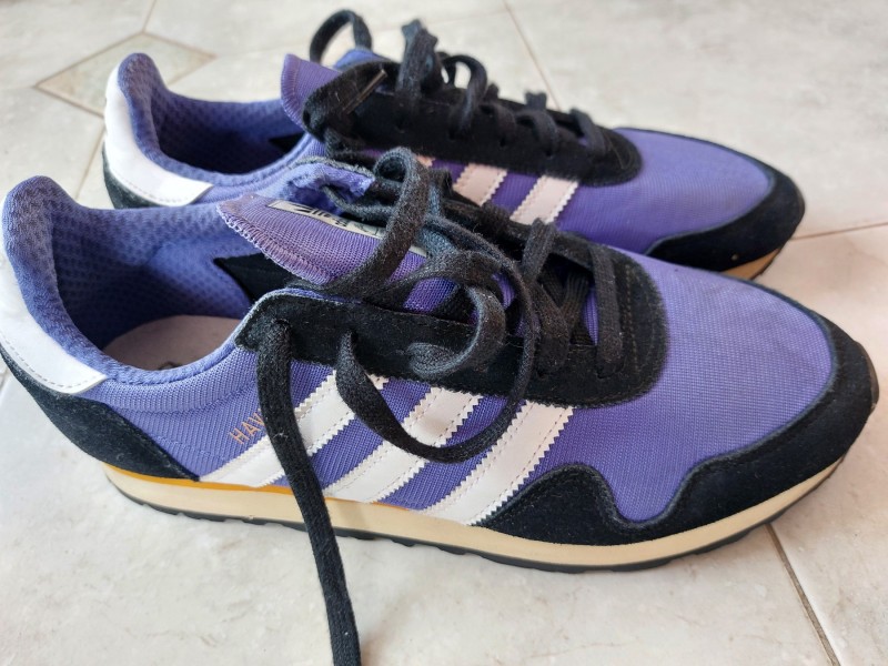 Adidas Originals Haven Mens Purple Black White Trainers