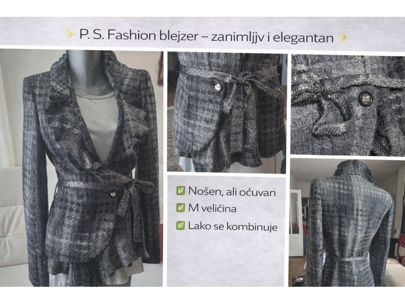 P. S. Fashion blejzer – efektan i drugačiji