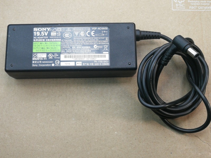 Adapte Sony VGP-AC19V33 19,5V --- 3,9A 90W