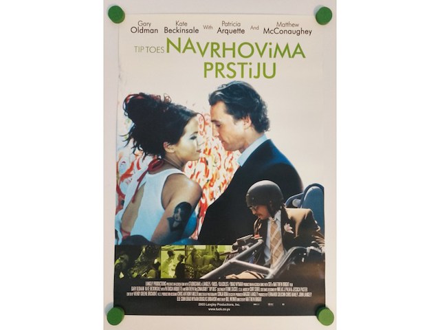 Originalni filmski plakat - Na vrhovima prstiju