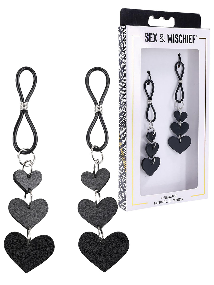 SEX AND MISCHIEF HEART NIPPLE TIES