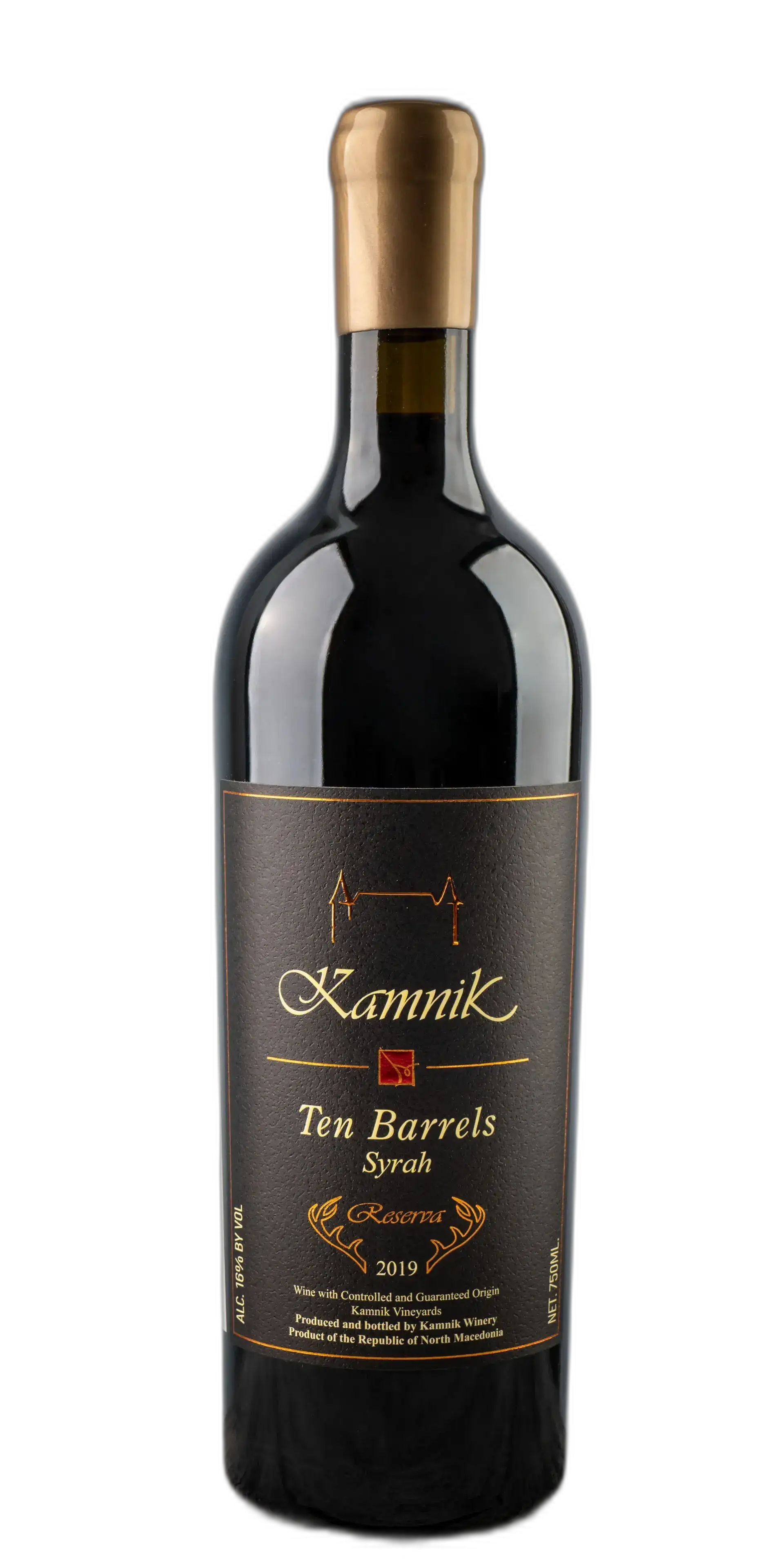 Shiraz ten barrels Kamnik 0.75 l