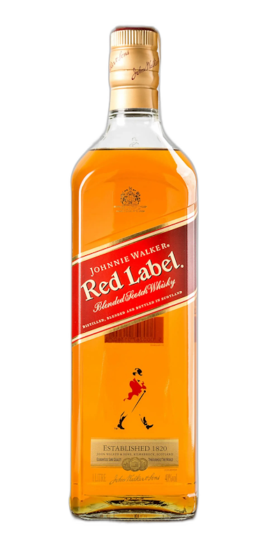 Johnnies Walker Red label whisky 1.0 l