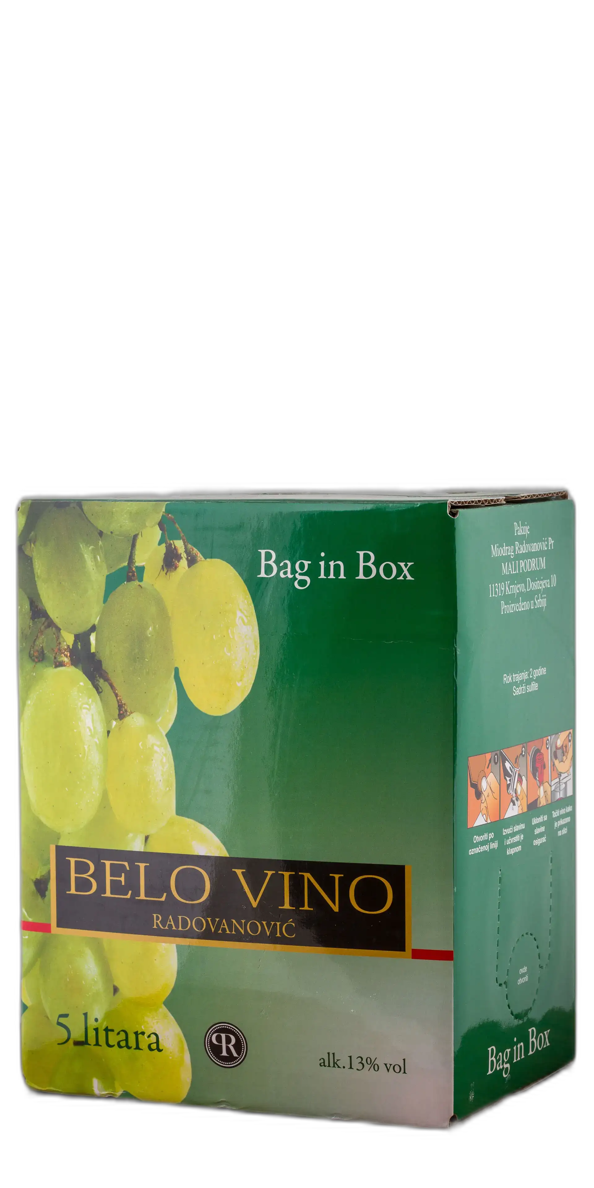 Radovanovic belo vino bag in box 5.0 l