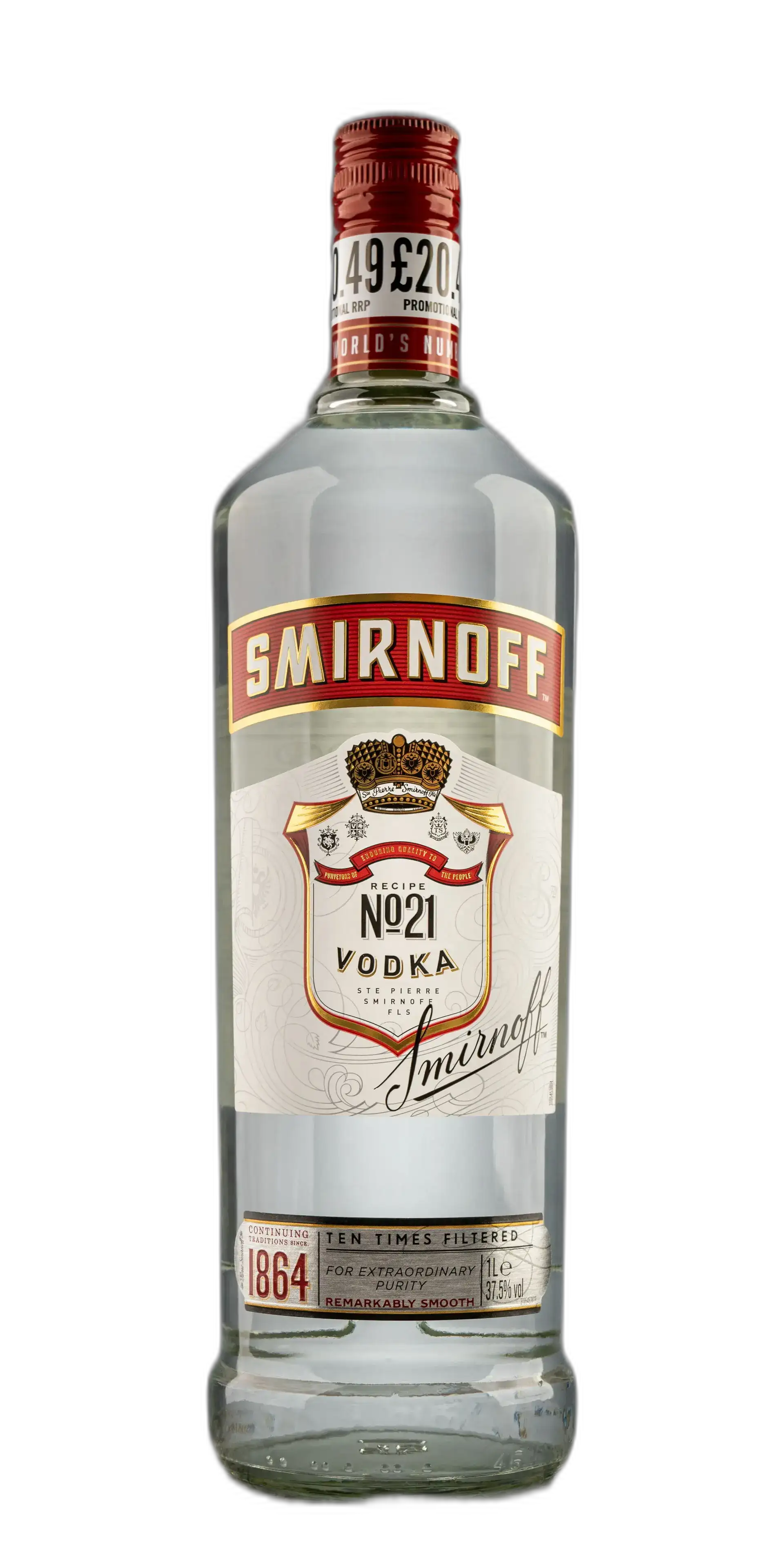 Smirnoff vodka 1.0 l