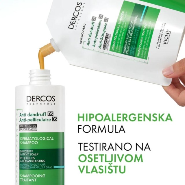 Vichy Dercos Šampon protiv peruti masna kosa