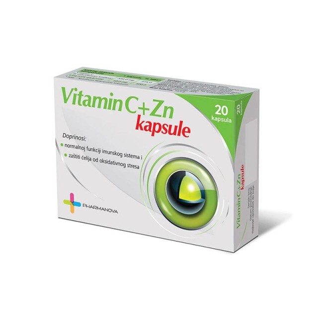 VITAMIN C + ZN 20 KAPSULA