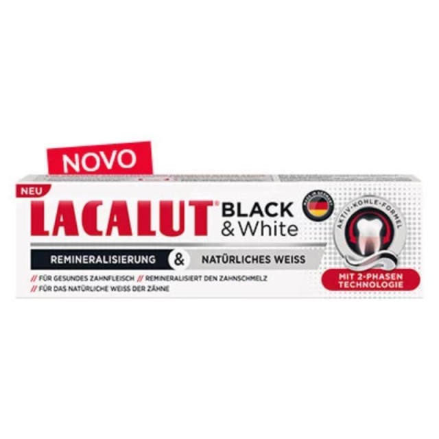 Lacalut pasta black&white 75ml