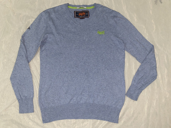Superdry original muski dzemper plavi