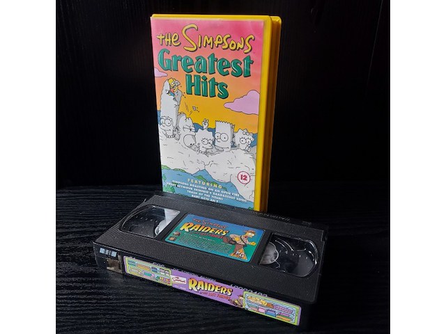 The Simpsons VHS kasete NAJVEČI HITOVI + Jedna GRATIS