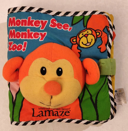 Lamaze Mekana Knjiga "Monkey See, Monkey Zoo"