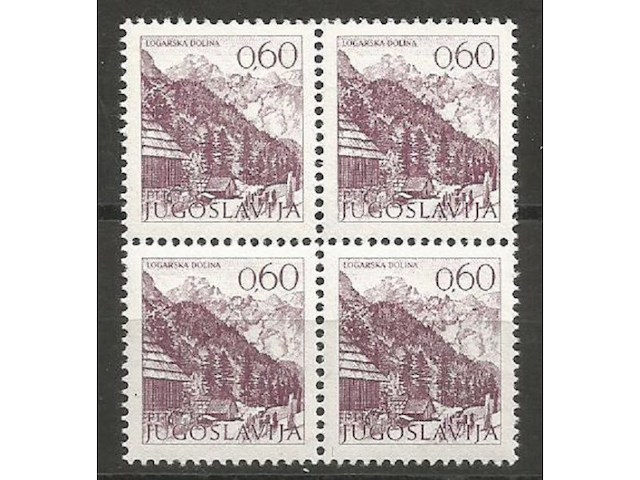 Turistički motivi-0.60 din Logarska 1978.,četverac,čist