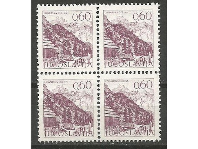 Turistički motivi-0.60 din Logarska 1978.,četverac,čist