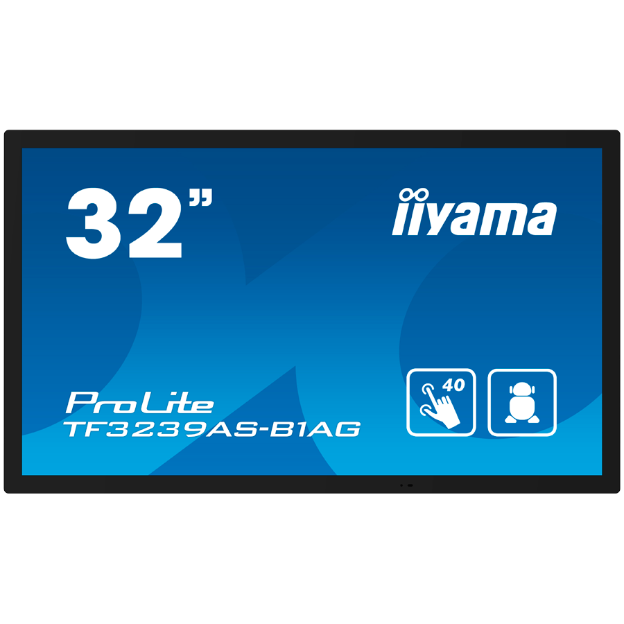 IIYAMA LFD TF3239AS-B1AG 32′ 12PT OPEN FRAME PCAP INTERACTIVE LARGE FORMAT DISPLAY 500 CD/M² 8MS PROJECTIVE CAPACITIVE 12 POINTS TOUCH THROUGH-GLASS, TEMPERATURE SENSOR WITH FAN CONTROL