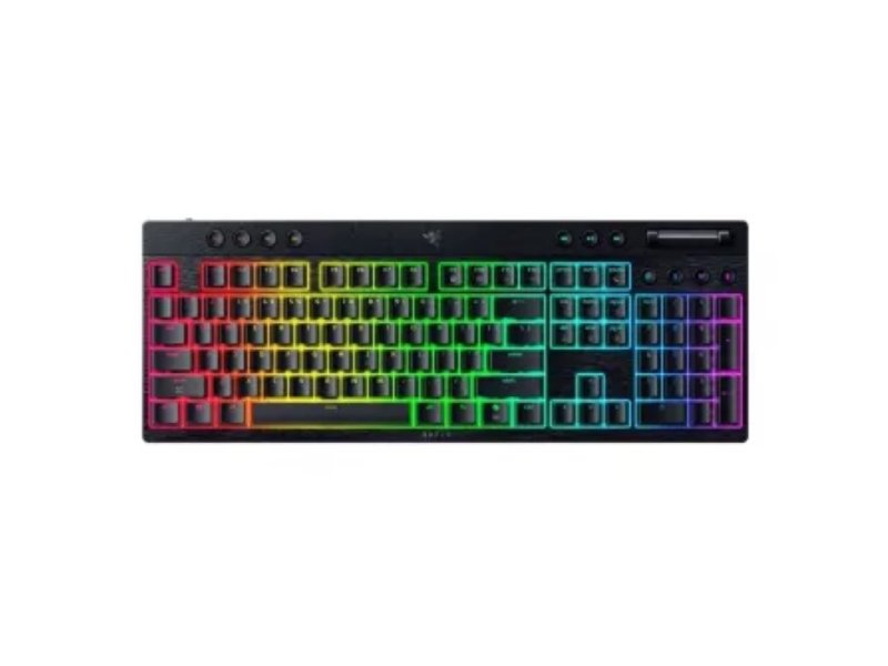 RAZER BLACKWIDOW V4 LOW-PROFILE HYPERSPEED – WIRELESS MECHANICAL GAMING KEYBOARD (GREEN CLICKY SWITCH)
