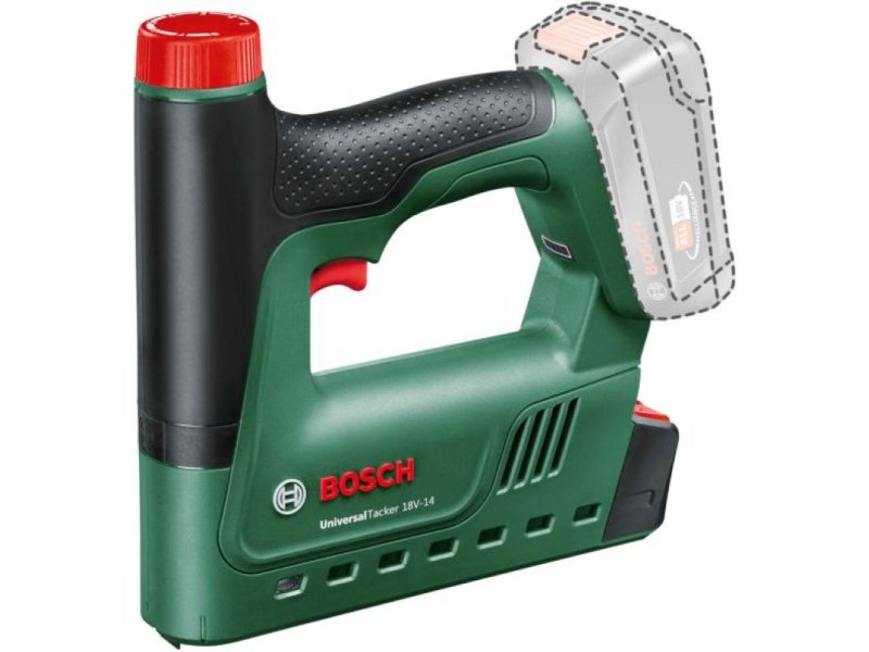 BOSCH ZELENI ALAT UNIVERSALTACKER 18V-14 AKUMULATORSKA HEFTALICA, BEZ BATERIJE I PUNJAČA 06032A7001