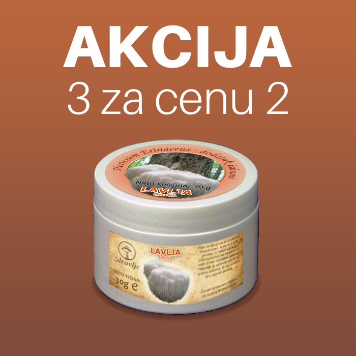 LAVLJA GRIVA PRAH | AKCIJA 30 DANA | 3 ZA CENU 2