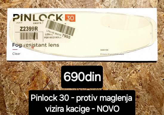 Pinlock protiv maglenja vizira kacige motor NOVO