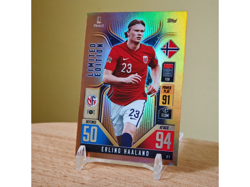 HAALAND Limited edition - NATIONS LEAGUE 21-22 Topps