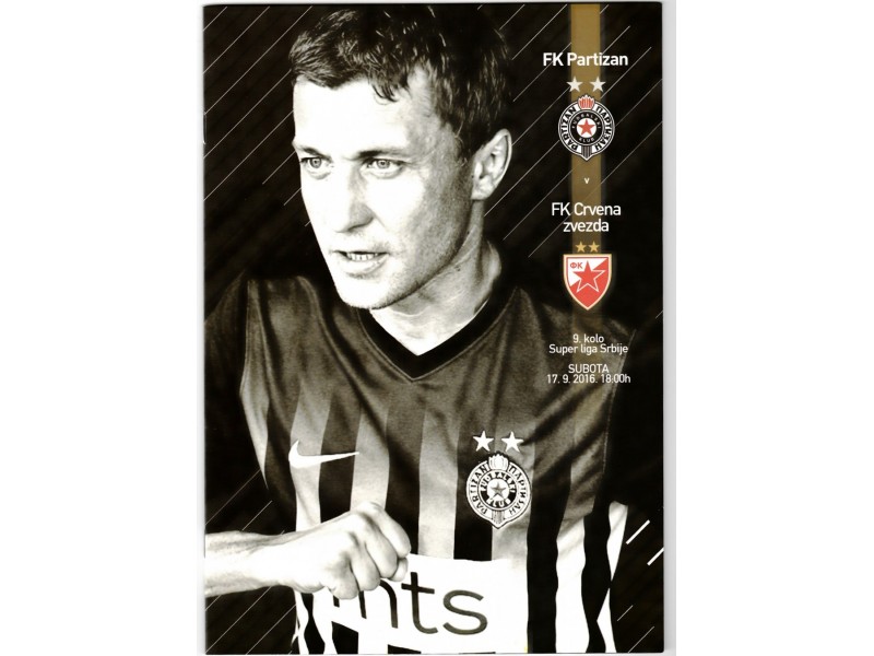 2016_Sep, PARTIZAN - CRVENA ZVEZDA! Program.
