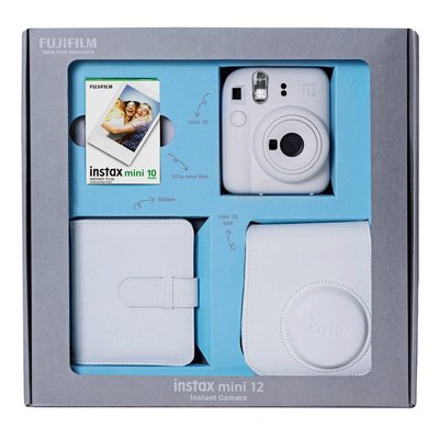 Fujifilm INSTAX MINI 12 Instant Film Camera (Bundle Box White)