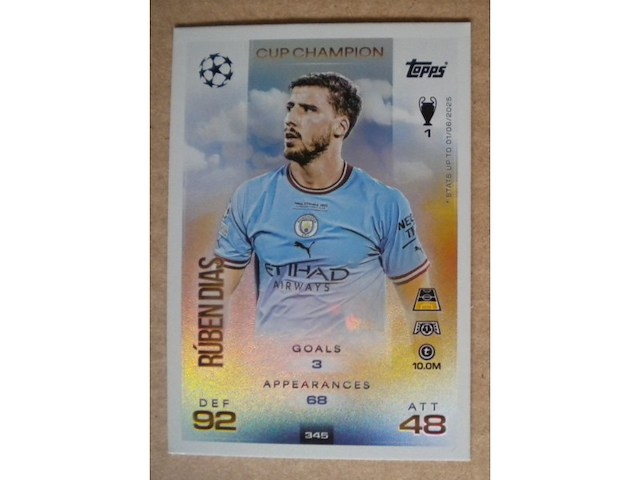 Kartica broj 345 `Topps Match Attax 2025-2026`