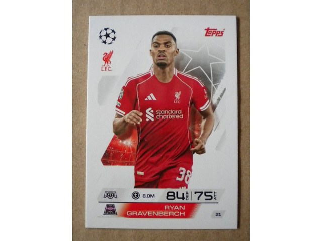 Kartica broj 21 `Topps Match Attax 2025-2026`