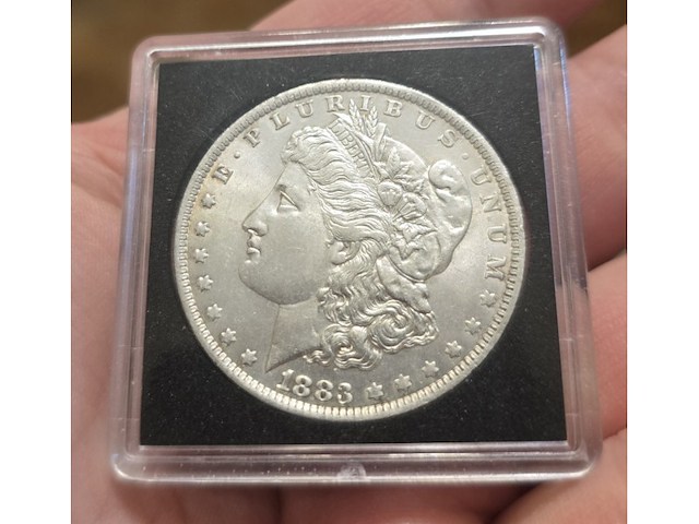 Srebrnjak Morgan Dollar, 1883. O, u kapsuli