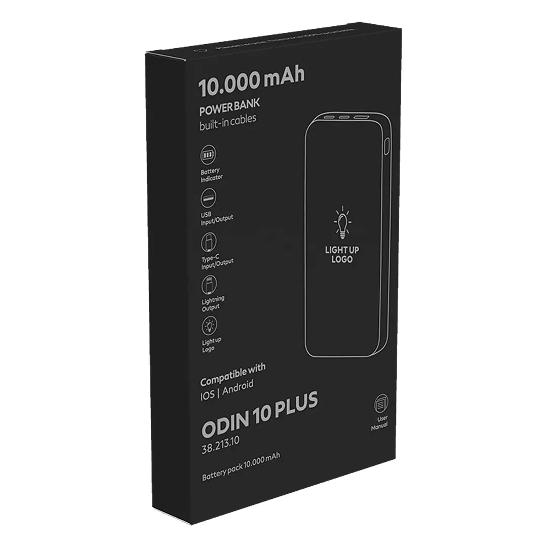 ODIN 10 PLUS - 38213 
                Pomoćna baterija, 10.000 mAh