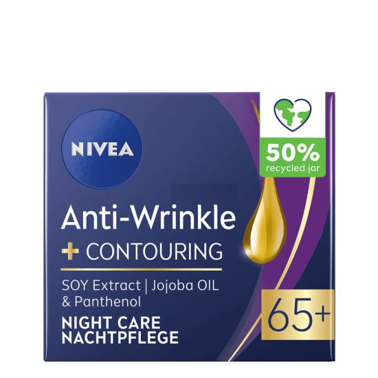 Nivea noćna krema protiv bora za poboljšanje kontura lica 65+ 50ml