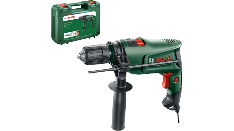 Bosch EasyImpact 600 Set Vibraciona bušilica, 600W + Torba + Pomoćna ručka + Graničnik dubine