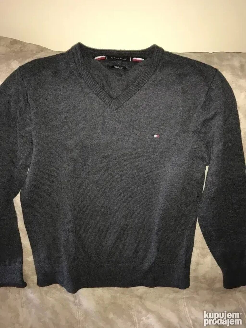 Original Tommy Hilfiger dzemper L Pima cotton / Casmear Ramena
