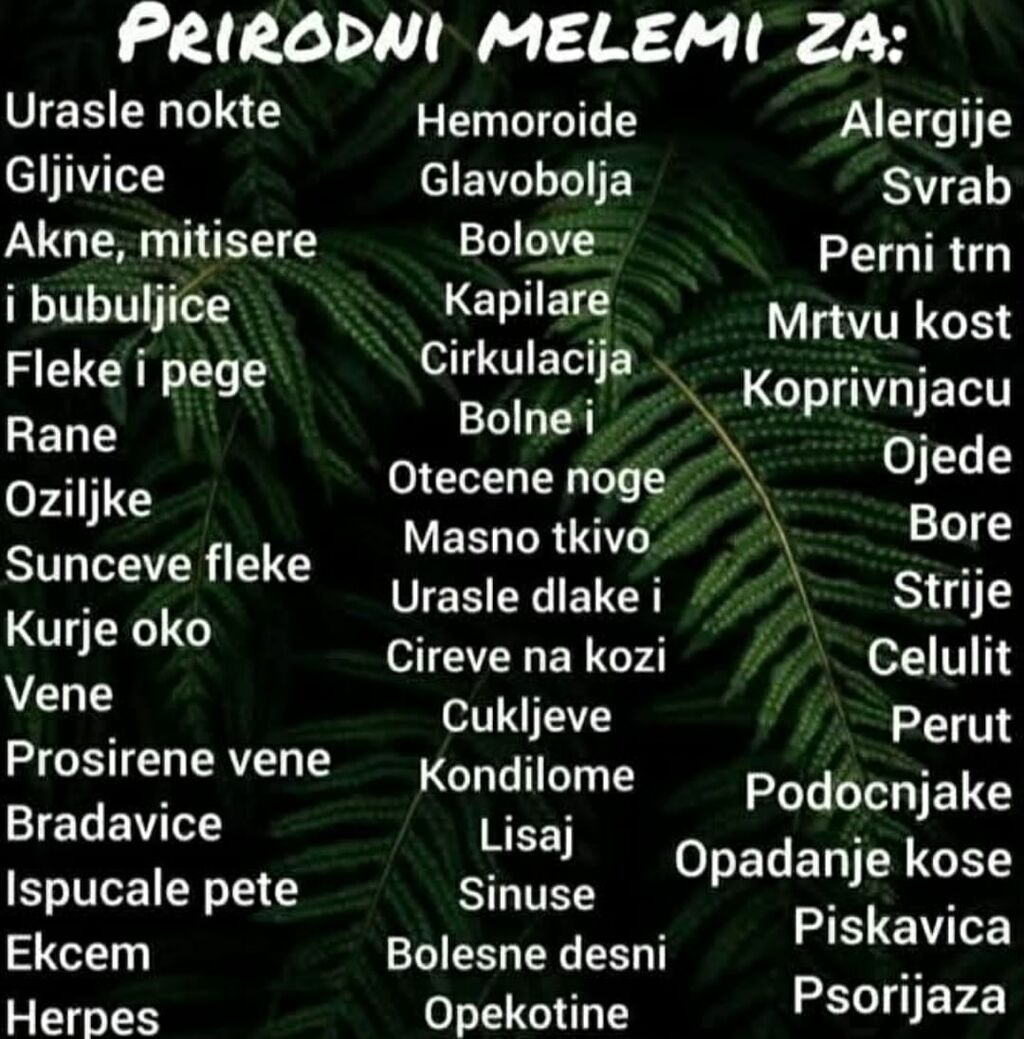 Prirodni melemi – višestruka namena Opis: - Ručno pravljeni prirodni