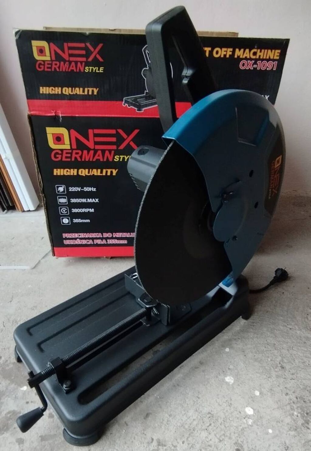 ONEX OX-1091 – stacionarna trstera za metal ger (cut-off machine) -