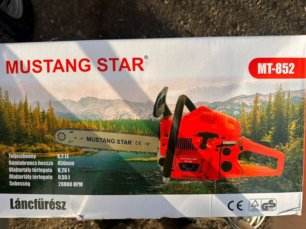 Benzinska motorna testera MUSTANG STAR MT-852 - Snaga: 6,2 KS -