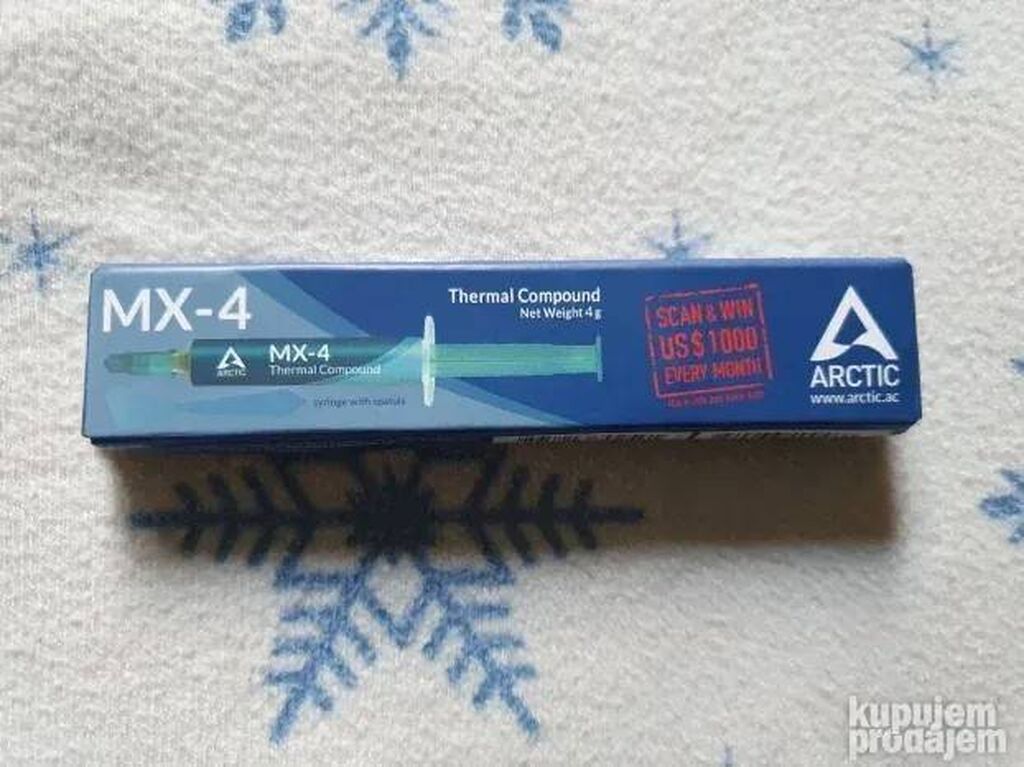 ARCTIC MX-4 4g Sa Spatulom Pasta je nova, dolazi u paketu sa spatulom