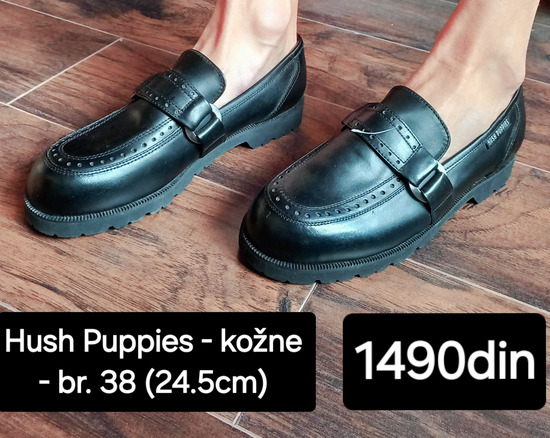Hush Puppies cipele kožne crne br. 38