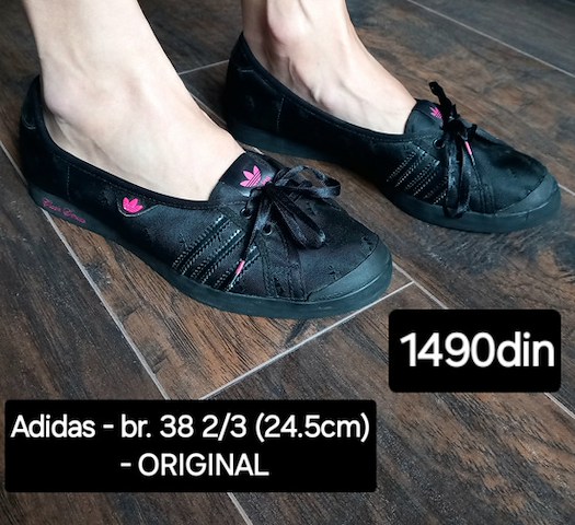 Adidas baletanke crne ženske br. 38 2/3 - ORIGINAL