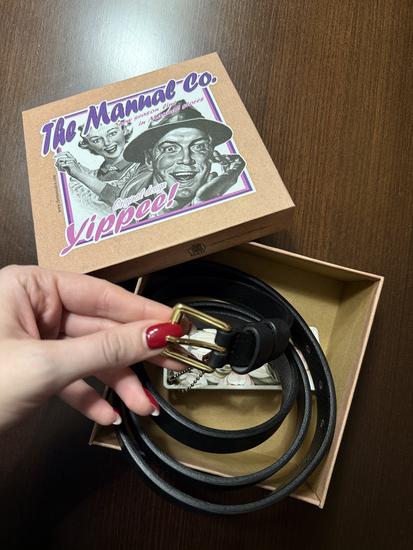 THE MANUAL CO potpuno nov crni kaiš XL (110)