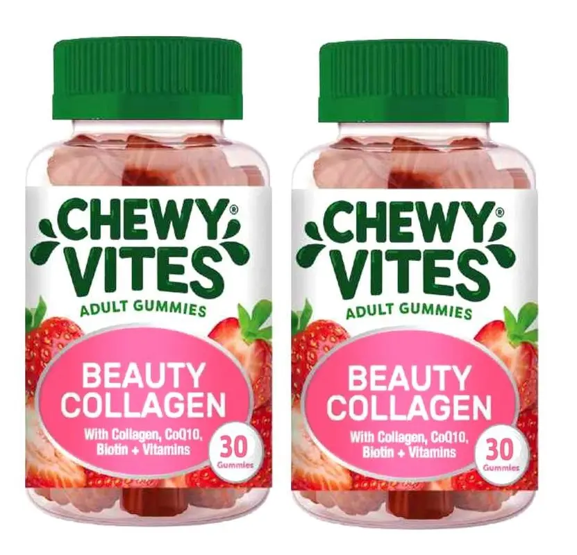 Chewy Vites Beauty Collagen, 30 gumenih bombona, 1+1