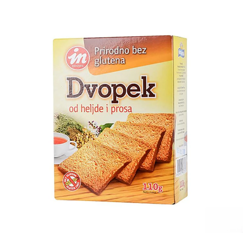 ALEKSANDRIJA Bezglutenski posni dvopek sa heljdom i prirodnim vlaknima, 110g