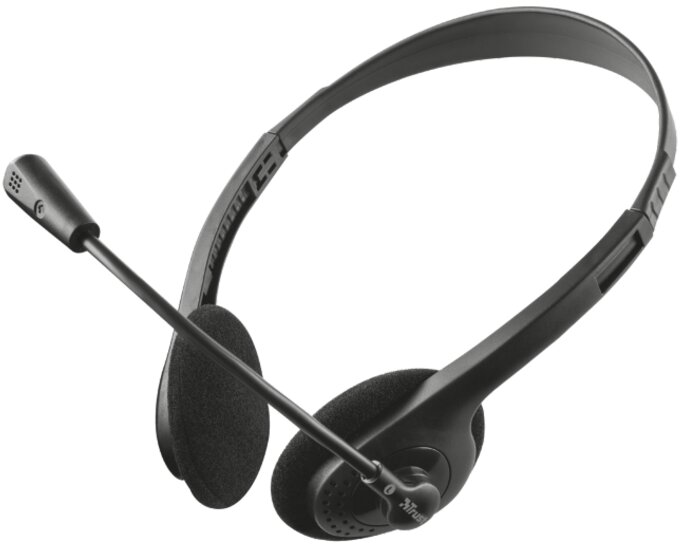 Slušalice TRUST Primo Chat Headset žicne/3,5mm+2×3,5mm/crna