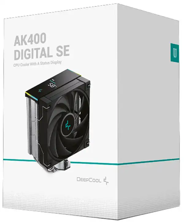DeepCool AK400 DIGITAL SE 4xHeat Pipe, Real-Time CPU Screen, 1x120mm 1850 rpm 68,99 CFM, Intel/AMD