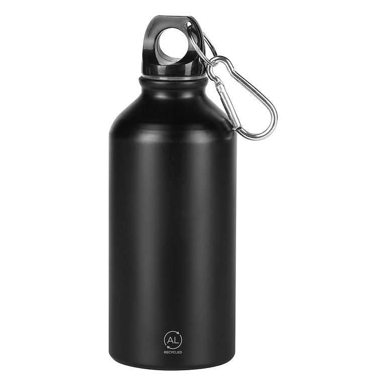 CAMPUS MAT, boca za vodu, 400 ml, crna