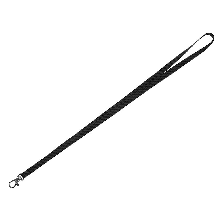 LANY 10, trakica za akreditacije i ključeve, 10 mm, crna