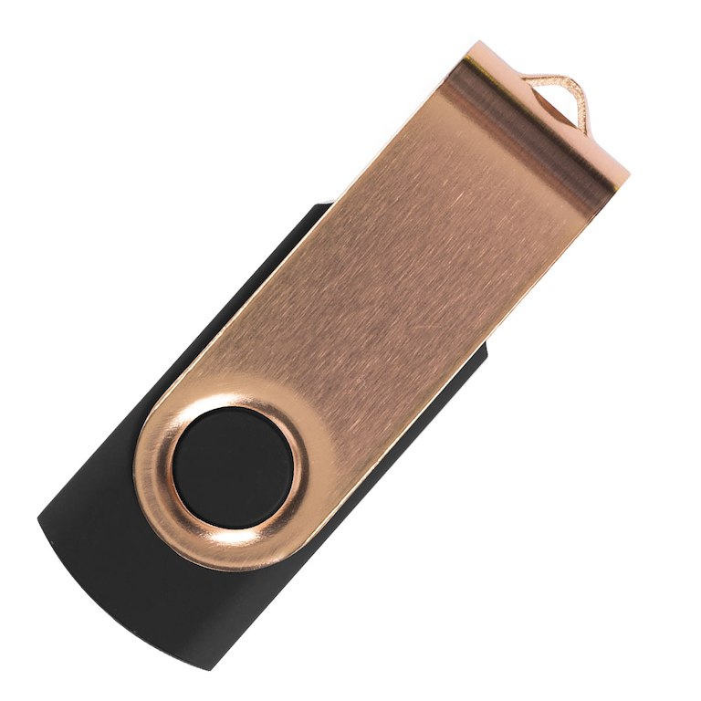 SMART ROSE GOLD, usb flash memorija, crni, 8GB