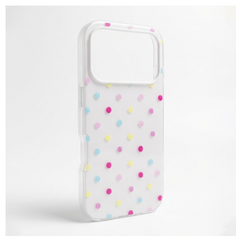 Maska Candy Dots za iPhone 17 Pro bela