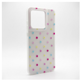 Maska Candy Dots za Motorola Edge 60 Fusion/ Edge 60/ Edge 60S bela