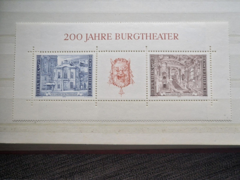 Austrija 1976 **Čist Blok** Burgtheater 200g