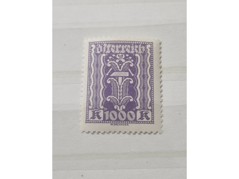 Austrija 1922 **Čista** 1000 K